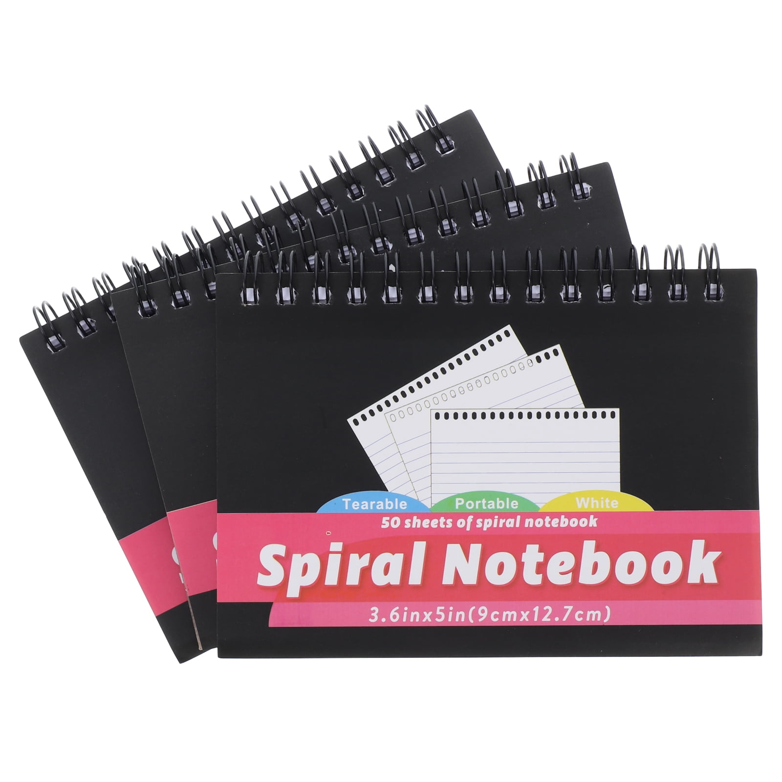 WORGEOUS 3 Pcs Cute Mini Notepad for Note Taking Small Spiral Notebook ...