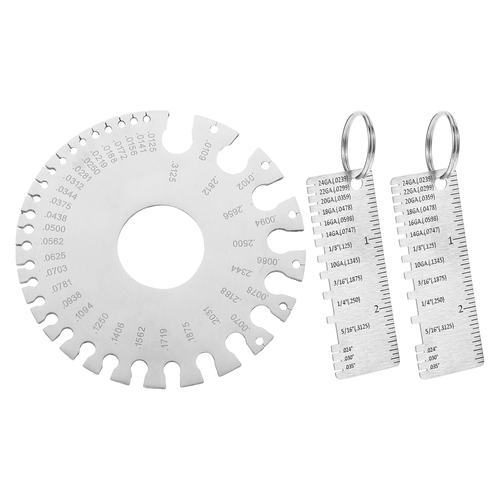 WORGEOUS 3 Pcs Electric Drill Wire Welding Thickness Gauge - Walmart.com