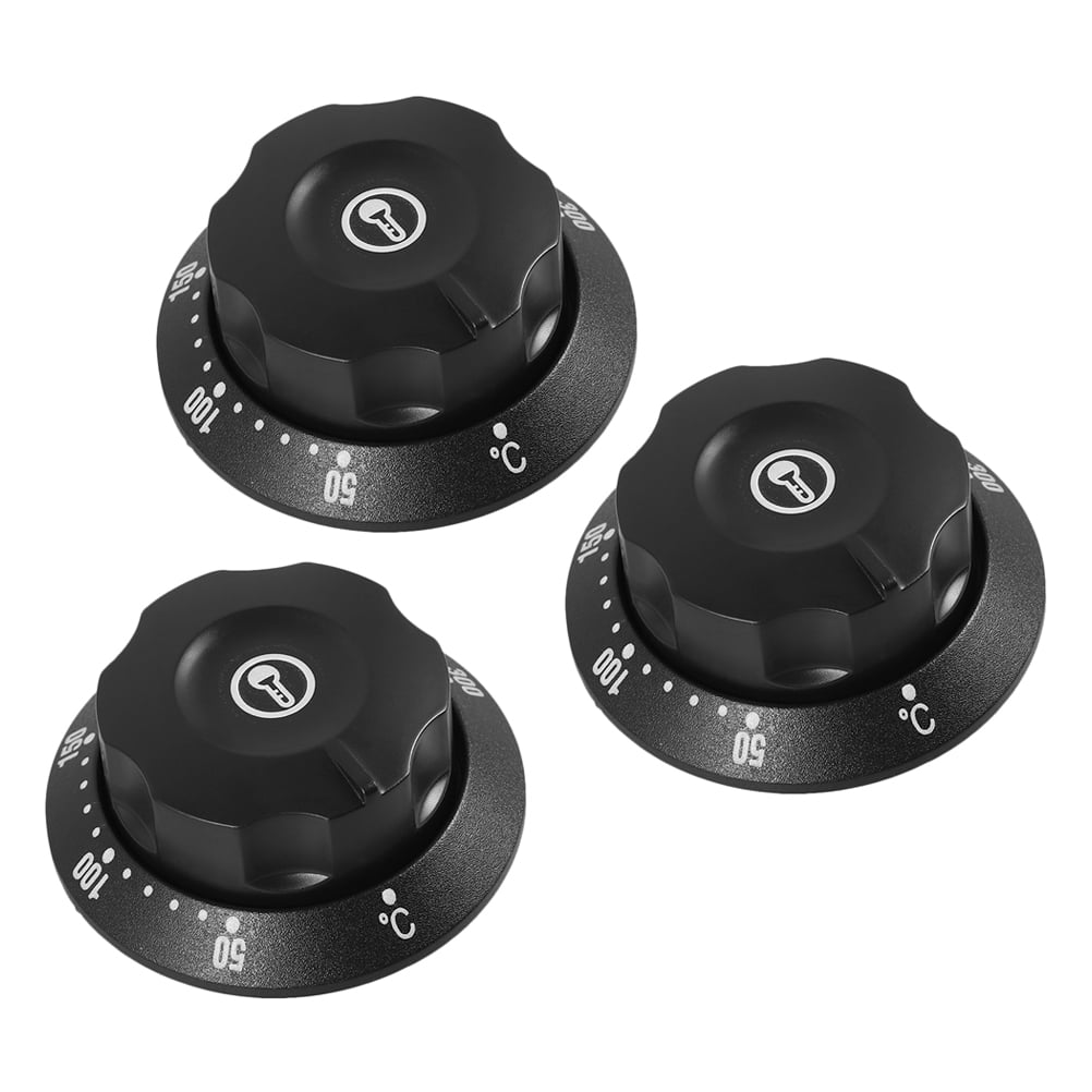 WORGEOUS 3 Pcs Gas Stove Oven Knob Control Buttons Thermostat Fryer ...