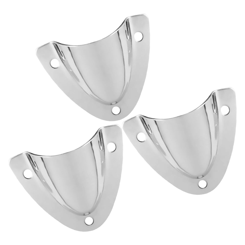 WORGEOUS 3 Pcs Marine Air Vent Louver Cover Ventilation Plate Silver ...