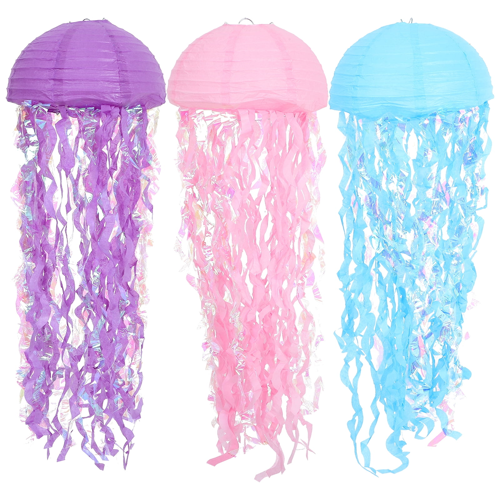 WORGEOUS 3 Pcs Topper Jellyfish Lantern 77.00X25.00X25.00CM - Walmart.com