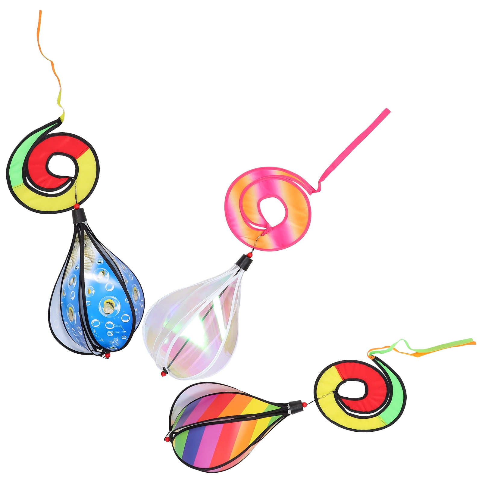 WORGEOUS 3 Pcs Yard Decorations Hot Air Balloon Wind Spinners for ...