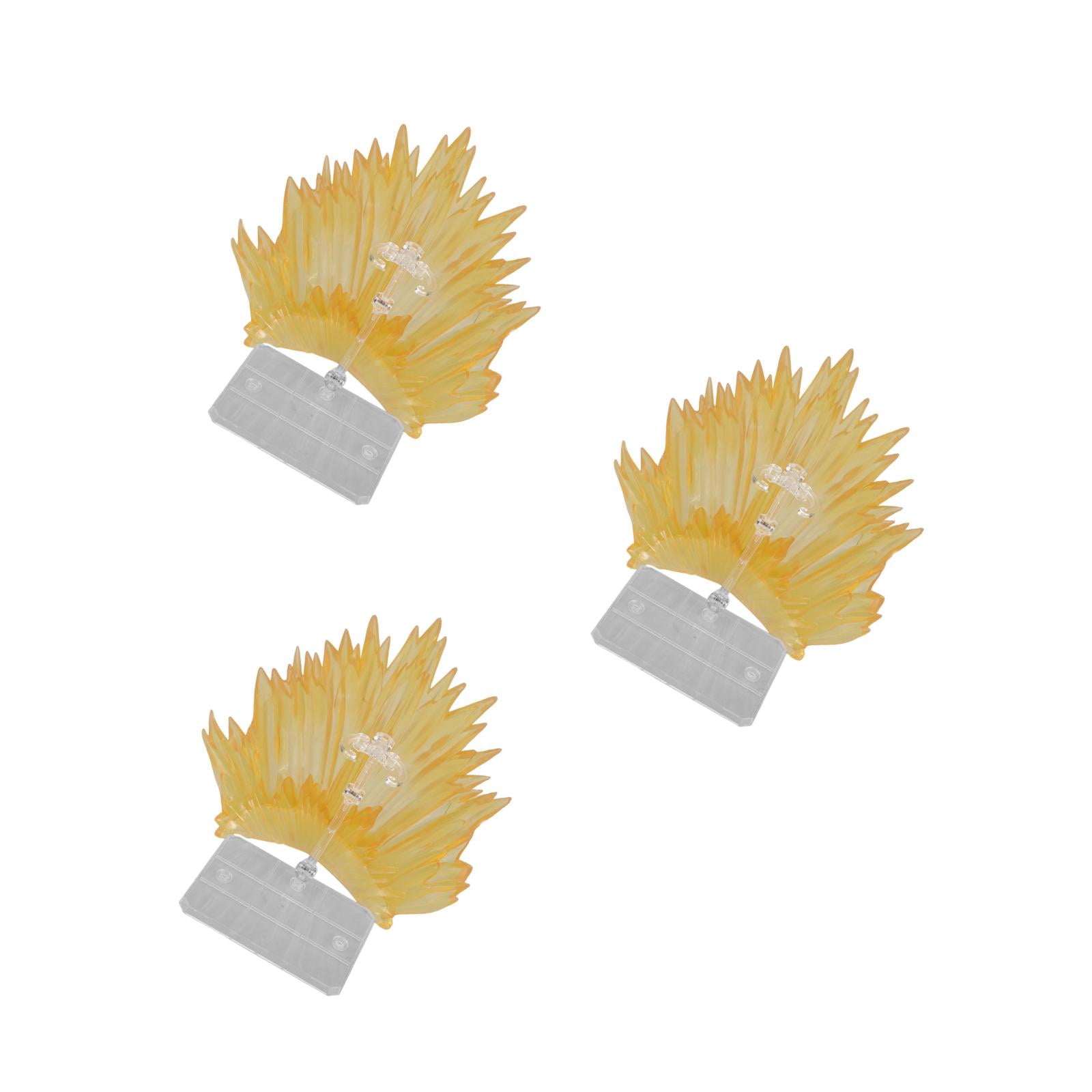 WORGEOUS 3 Sets Action Figures Effects with Stand Assembly Action ...