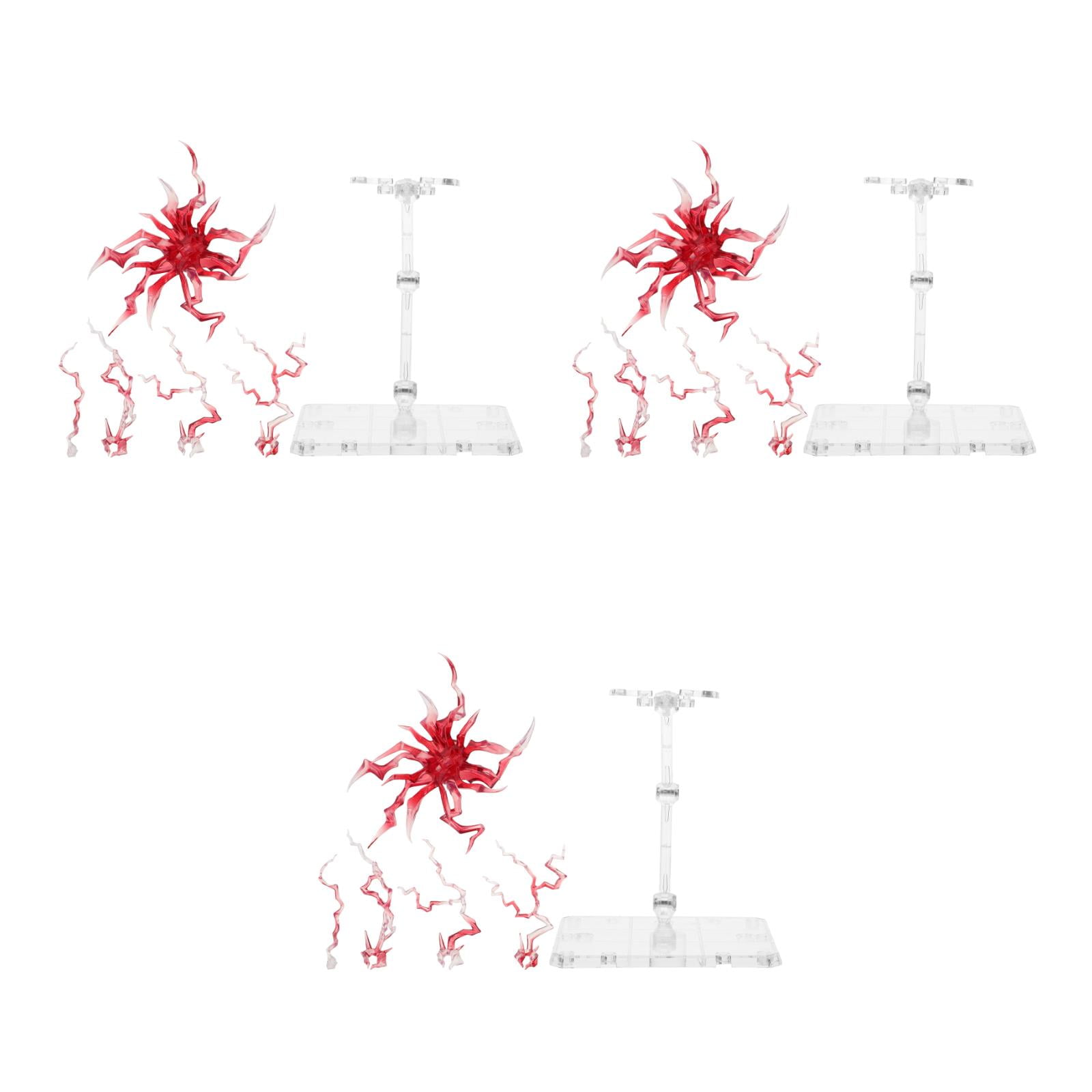 WORGEOUS 3 Sets Action Figures Stand Plastic Figures Display Rack With ...