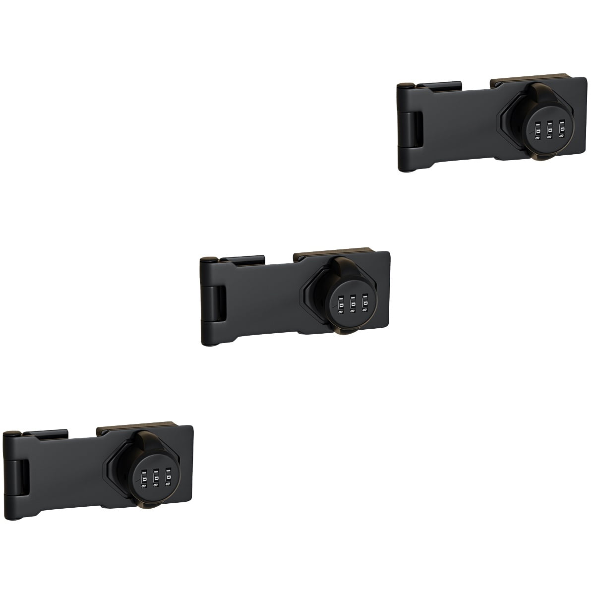 WORGEOUS 3 Sets Combination Cabinet Lock Desk Drawer Lock Anti Theft ...