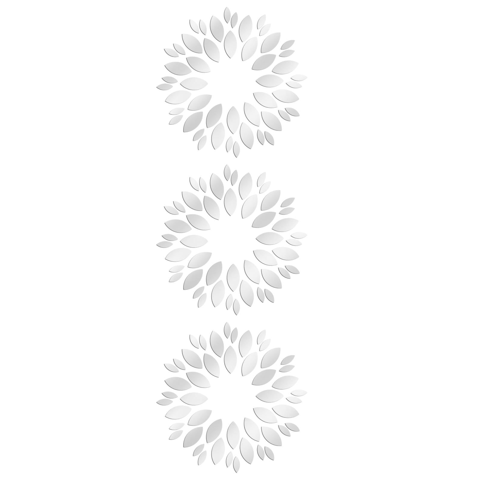 GOOHOCHY Raindrops 3 Sets DIY Sunflower Mirror Wall Stickers for Living ...