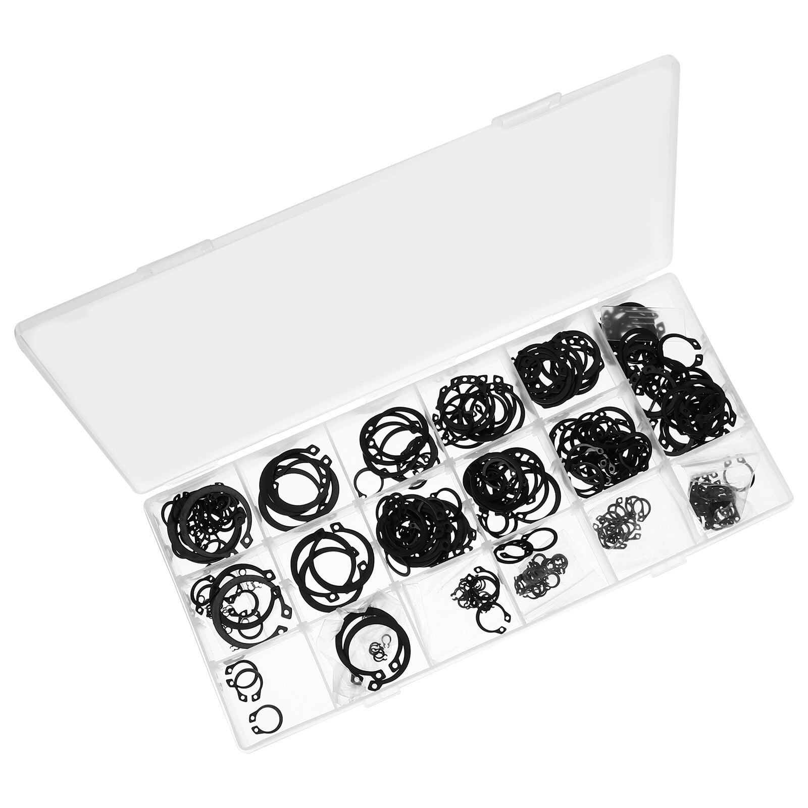 WORGEOUS 3 Sets Flexible Circlip Retaining Shaft Snap Ring Carbon Steel ...