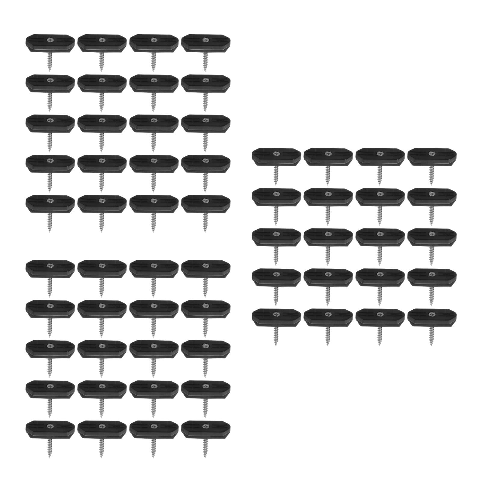 WORGEOUS 3 Sets of Hidden Deck Clips Plastic Fasteners with Screws ...