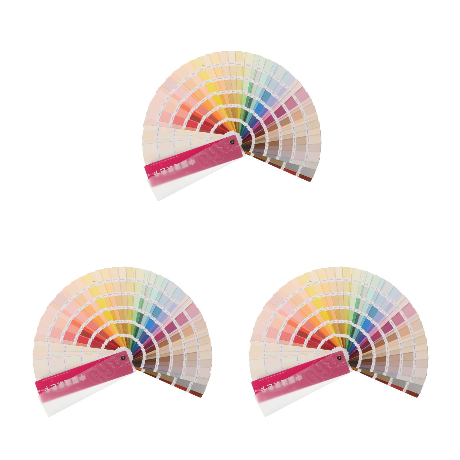WORGEOUS 3 Sets Paint Sample Cards Paint Color Cards Standard Color ...