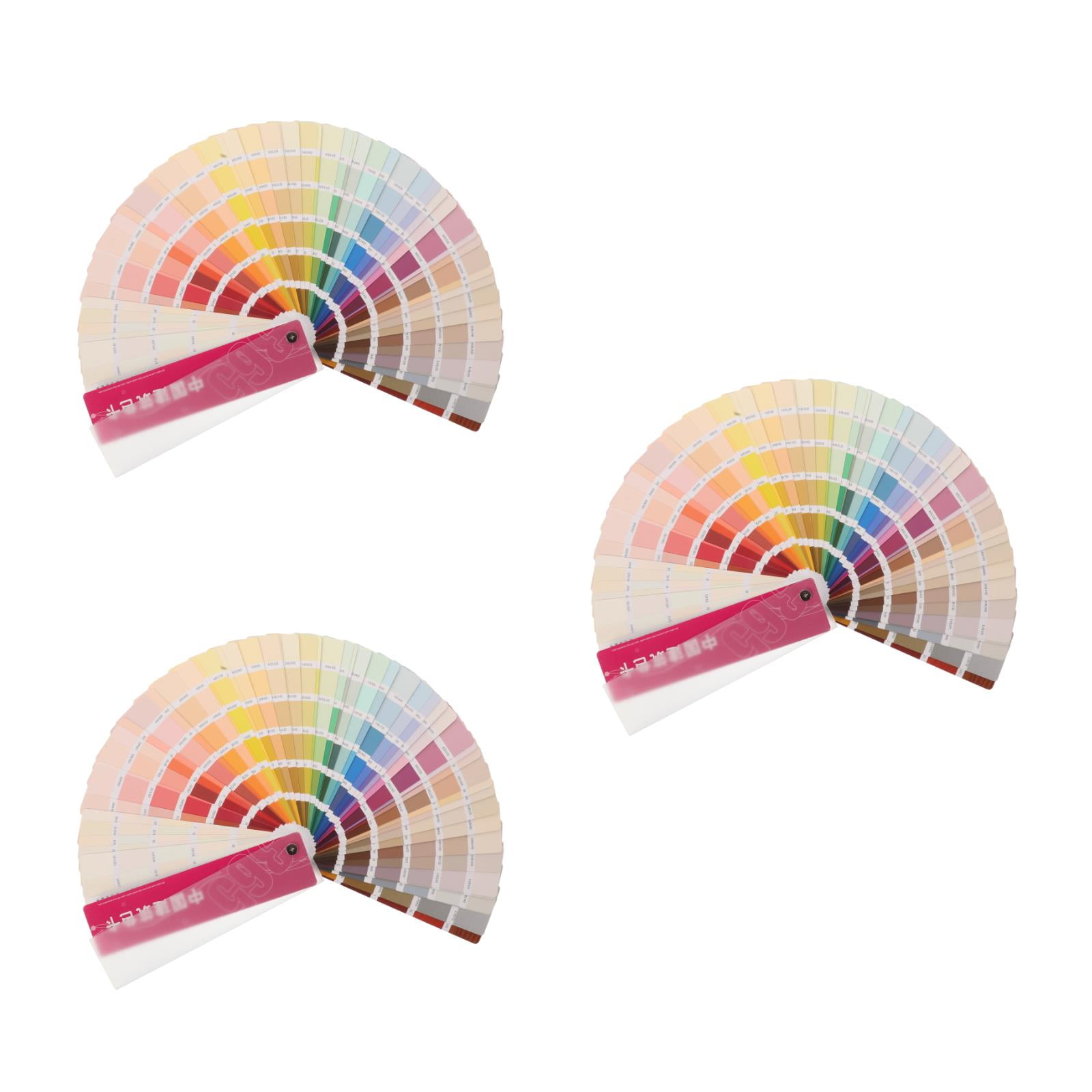 WORGEOUS 3 Sets Paint Sample Cards Paint Color Cards Standard Color ...