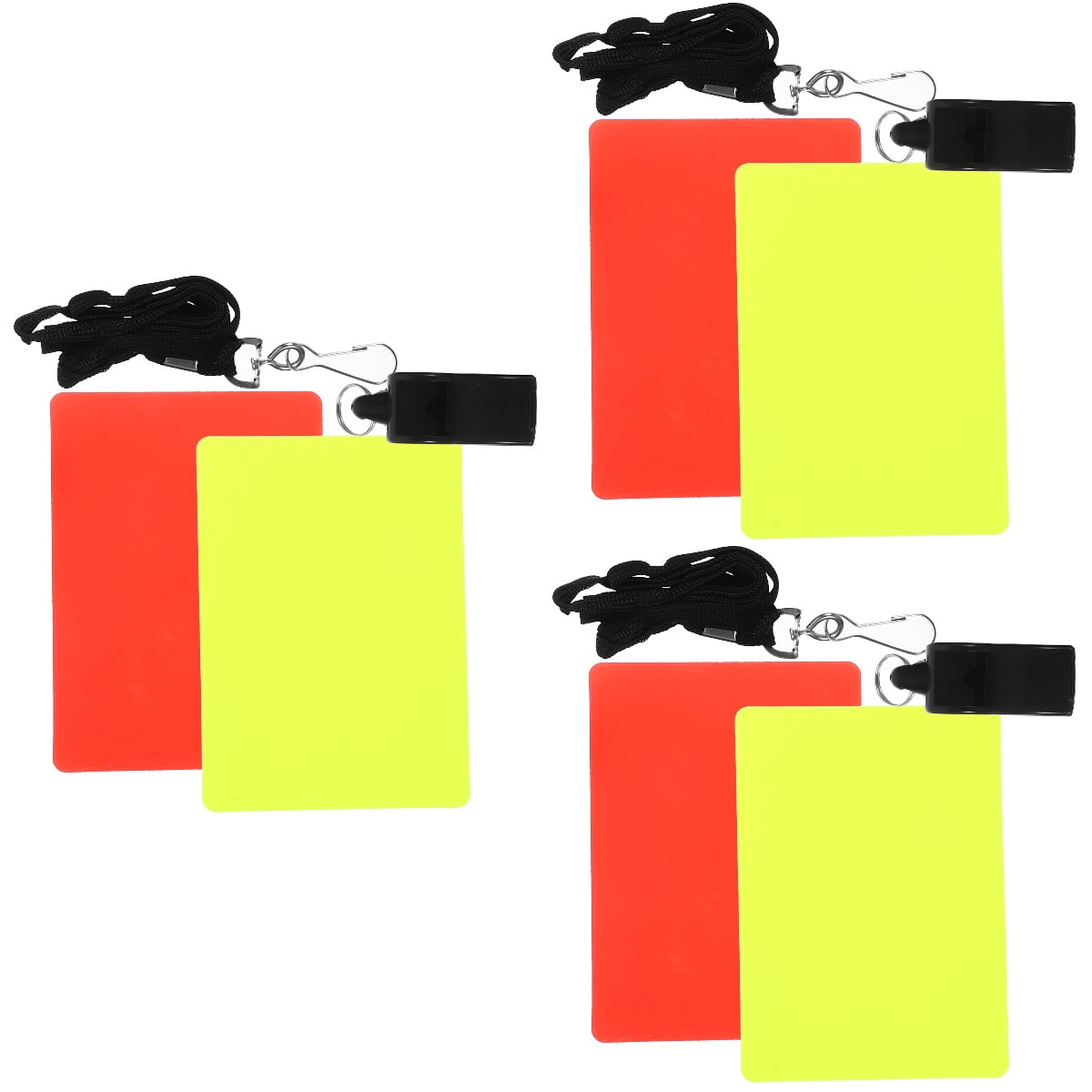 WORGEOUS 3 Sets Sports Red Yellow Cards Referee Cards Football Match ...