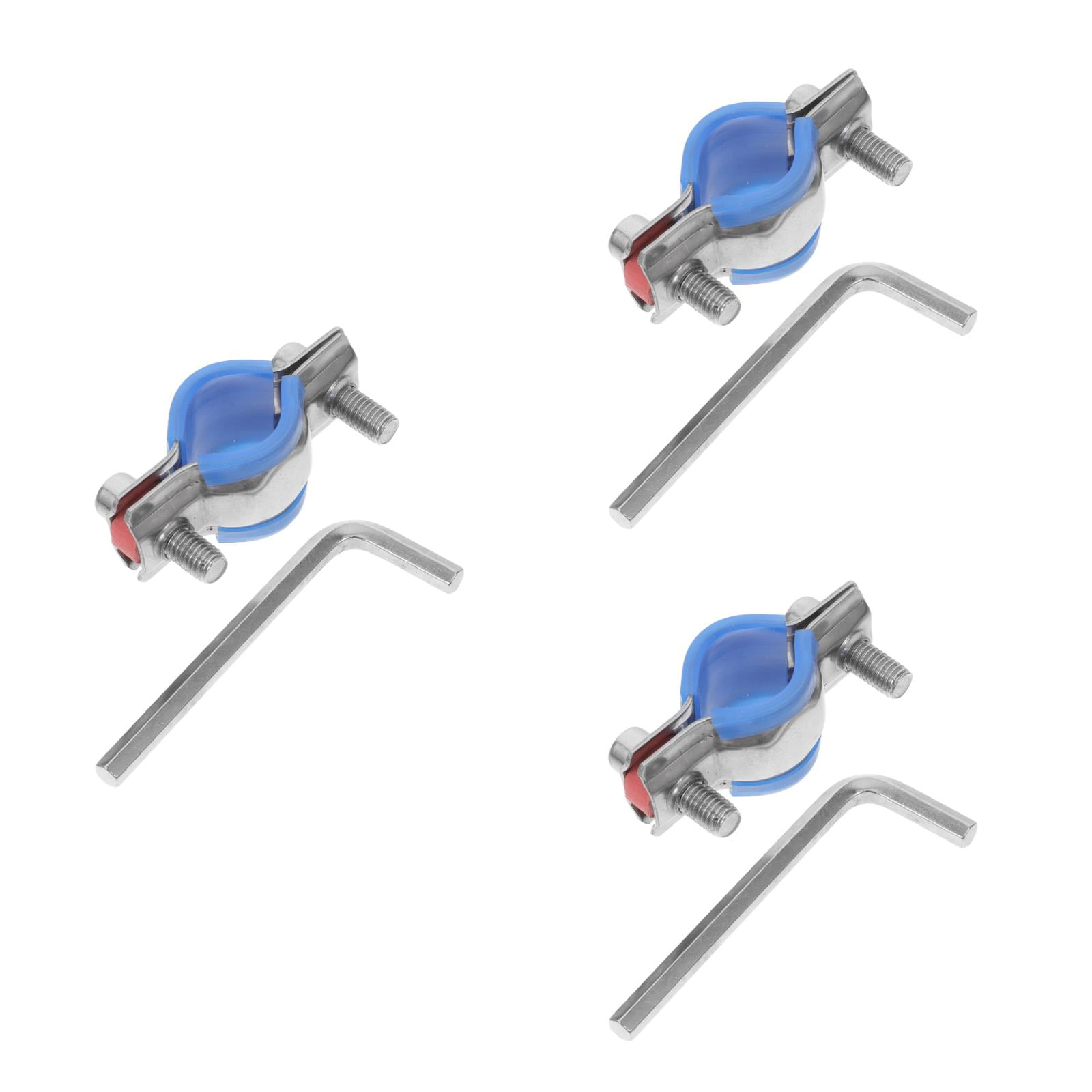 WORGEOUS 3 Sets Stainless Steel Pipe Clip Office Chair Position Stopper ...