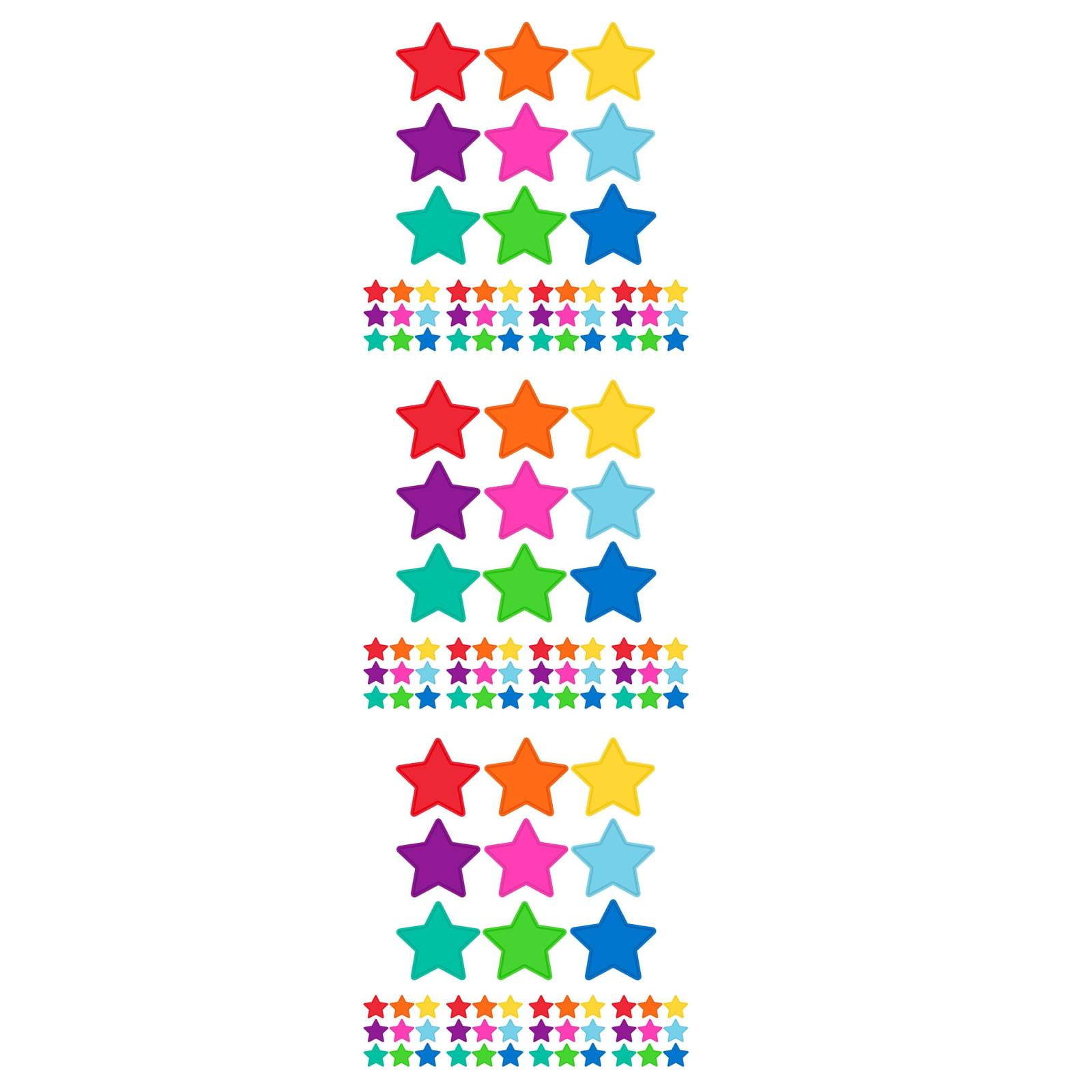 WORGEOUS 3 Sets Star Shaped Paper Cutouts For Classroom Bulletin Board ...