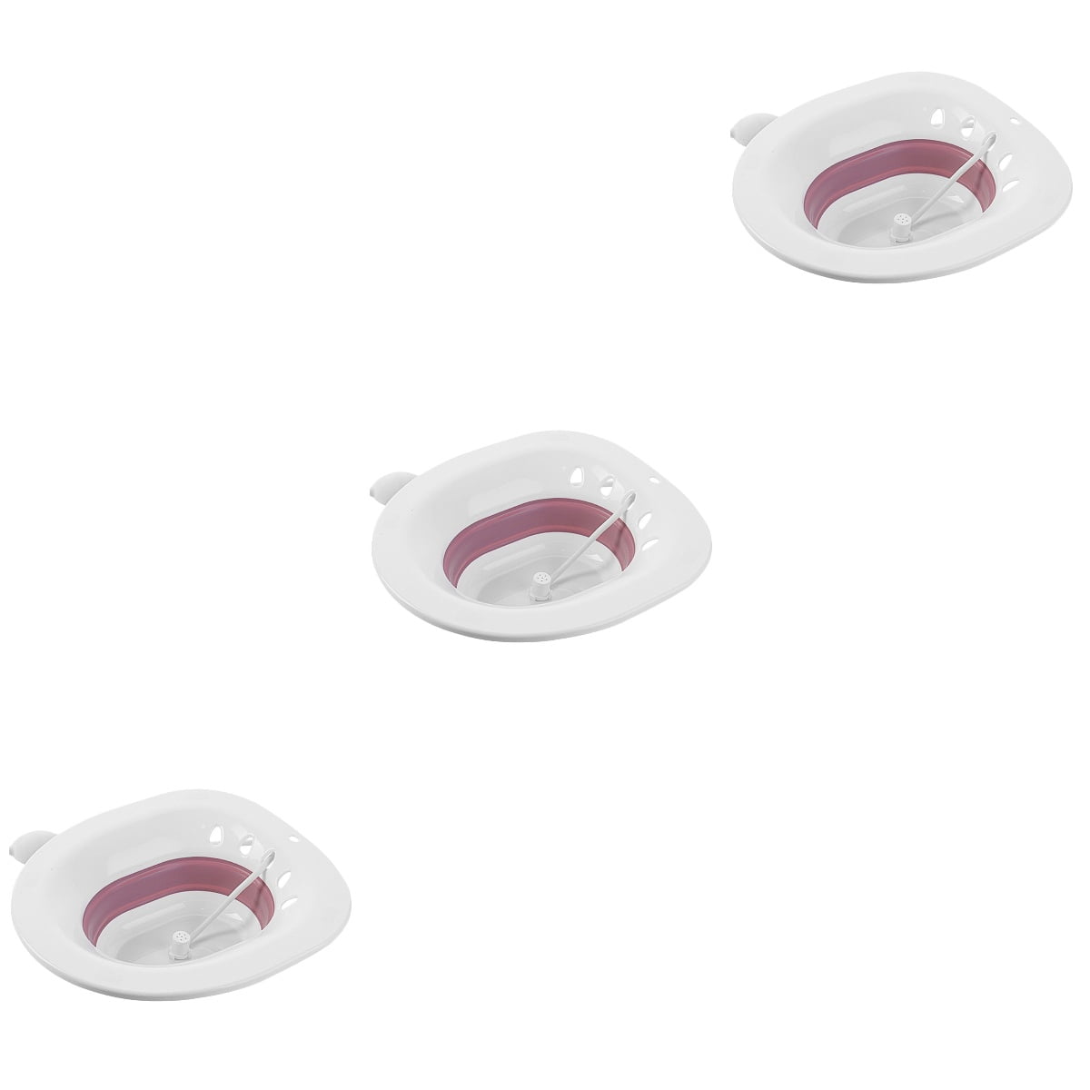 WORGEOUS 3 Sets Toilet Seat Sitz Bath Basin Practical Sitz Bath Basin ...