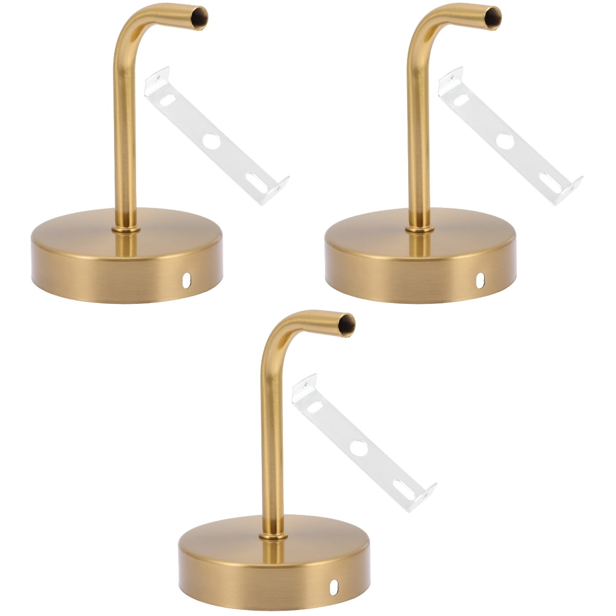 WORGEOUS 3 Sets Wall Light Pole Wrought Iron Elbow Lamp Holder ...