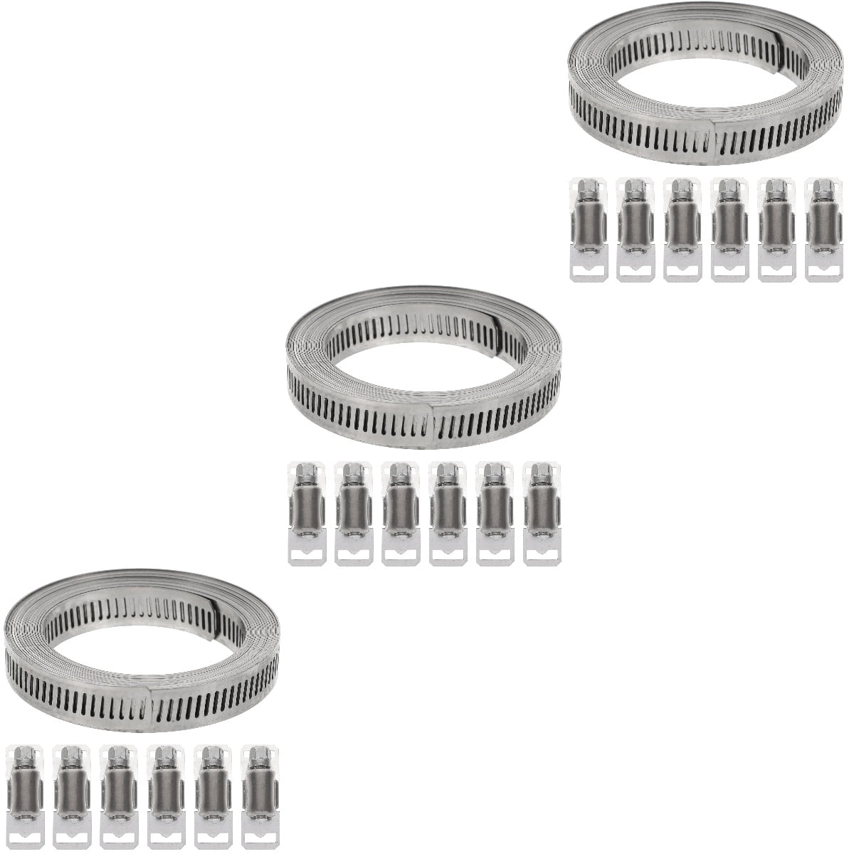 WORGEOUS 3 Sets Worm Clamp Adjustable Tube Clamp Worm Drive Hose Clamp ...