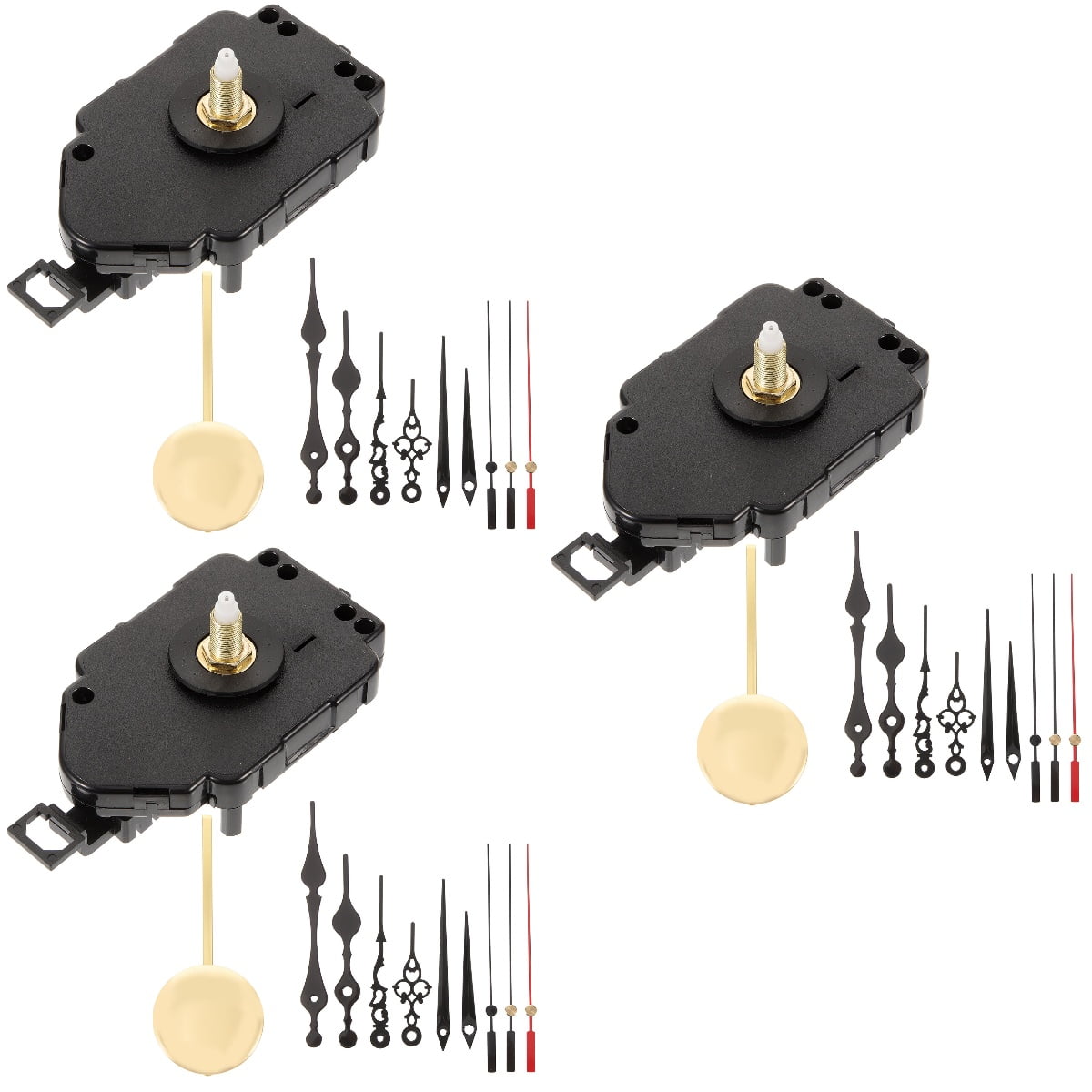 WORGEOUS 3 Sets of Clock Movement Set DIY Wall Clock Mechanism Clock ...