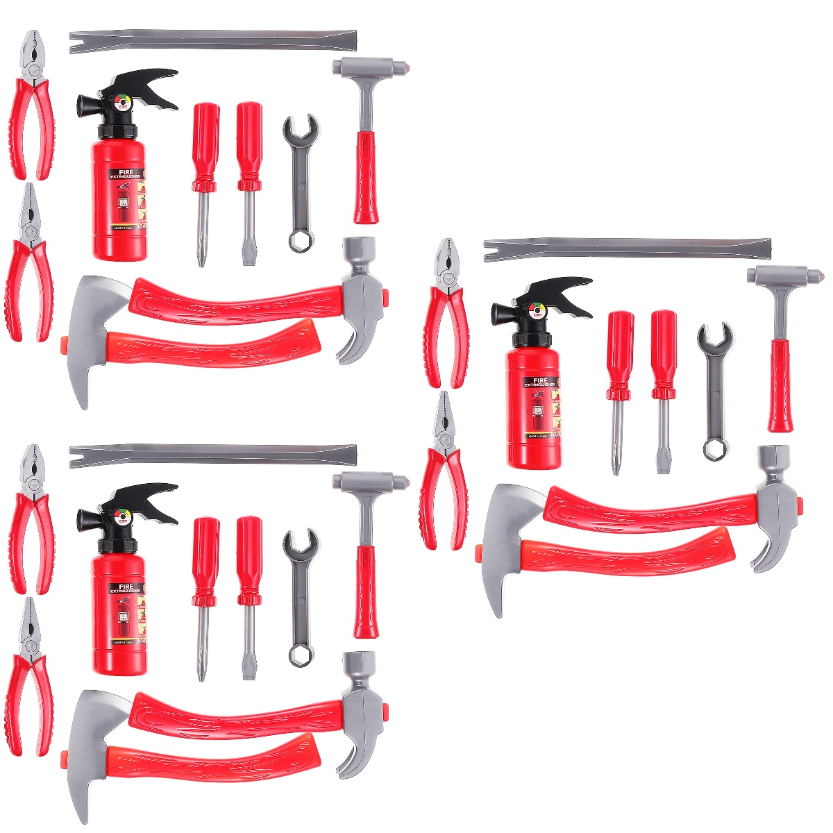 WORGEOUS 3 Sets of Cosplay Party Fire-fighting Props Simulation Fire ...
