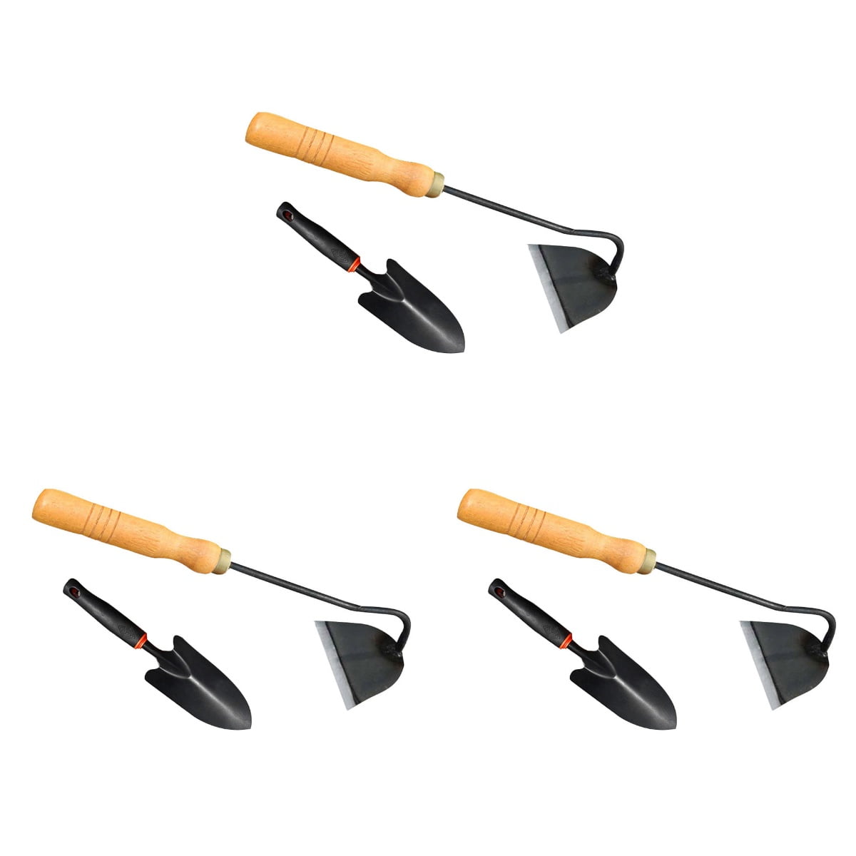 WORGEOUS 3 Sets of Home Gardening Shovel and Hoe Small Steel Hoe ...
