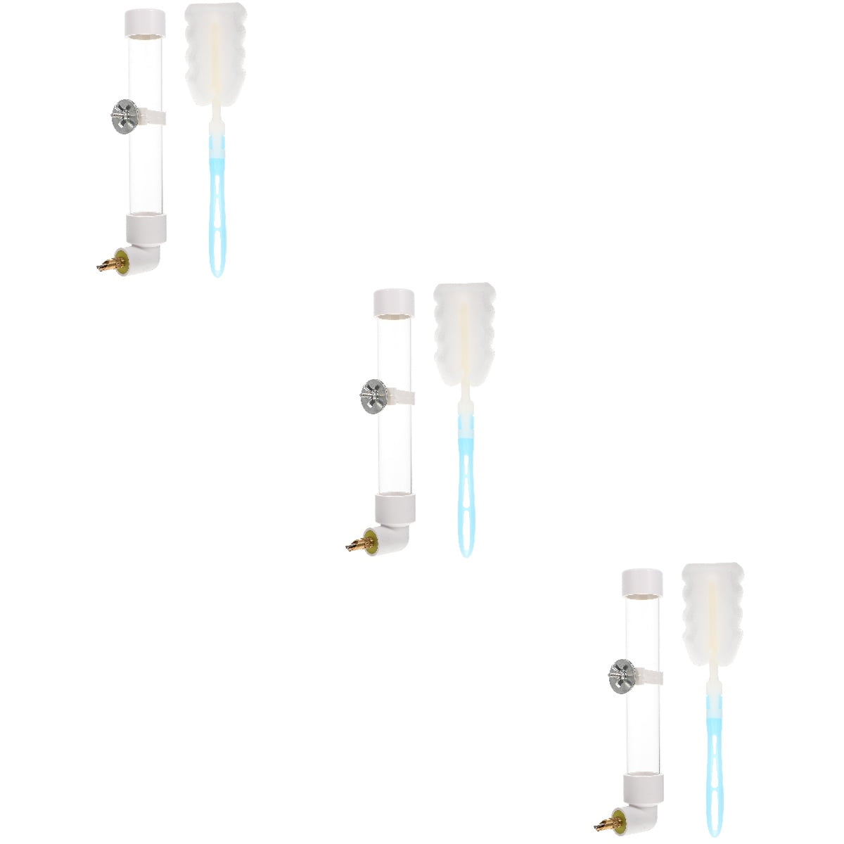 WORGEOUS 3 Sets of Plastic Bird Water Dispenser Parrot Drinking ...