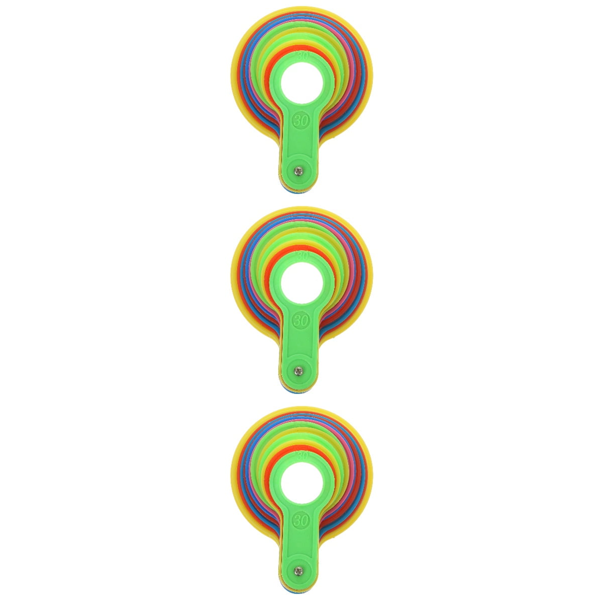 WORGEOUS 3 Sets of Plastic Fruits Diameter Measuring Lap Fruits ...