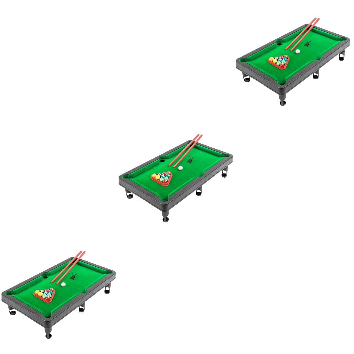 WORGEOUS 3 Sets of Small Pool Table Billiard Table Plaything Household Table Billiard ...