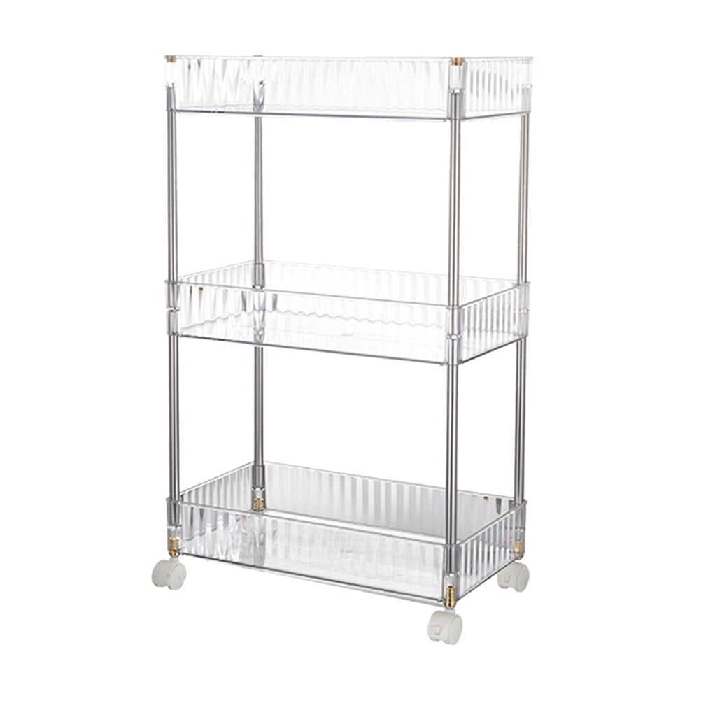 HINTRMENT Rolling Storage Cart Plastic Balcony 1Pcs 23.97X14.54X8.25in ...