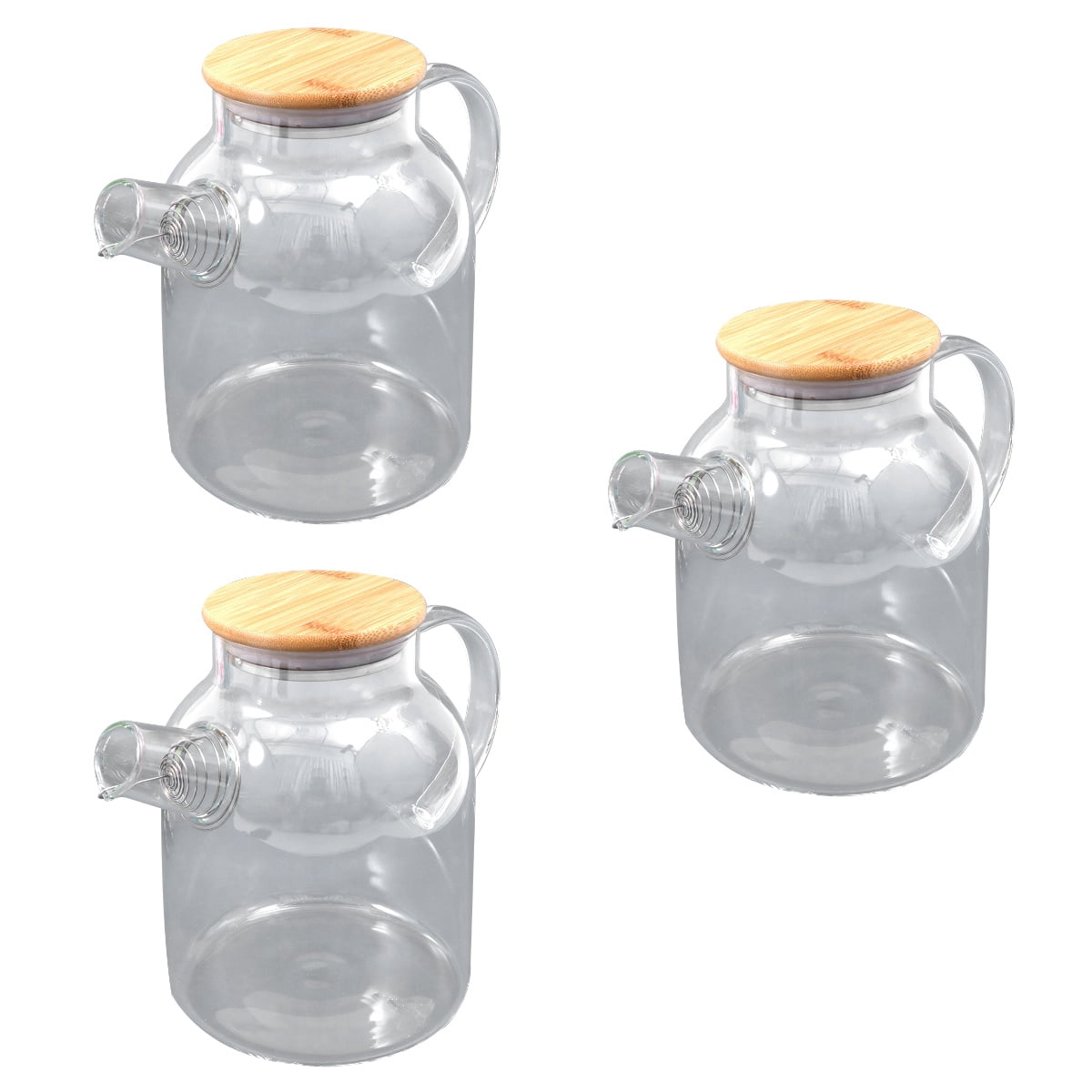 WORGEOUS 3 pcs 1.6L Heat Resistance Water Pot Handheld Kettle Stainless ...