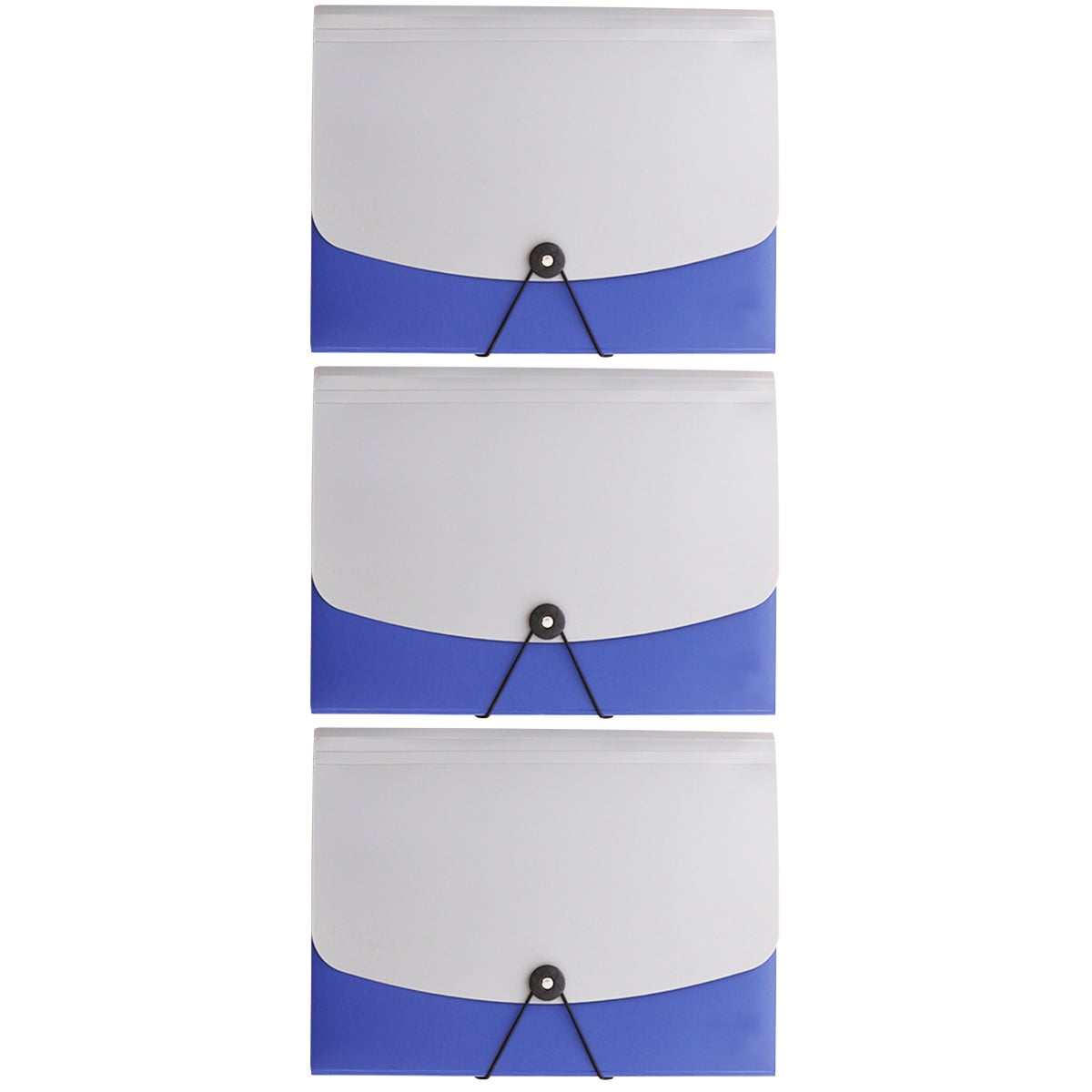 WORGEOUS 3 pcs 13 Pockets Expanding File Folders Buckle A4 Accordion ...