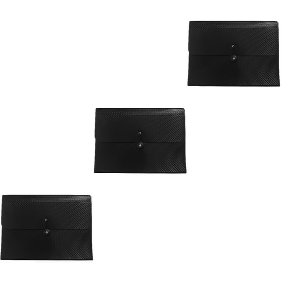 WORGEOUS 3 pcs Accordion File Folder Portable Document Organizer Keeper ...