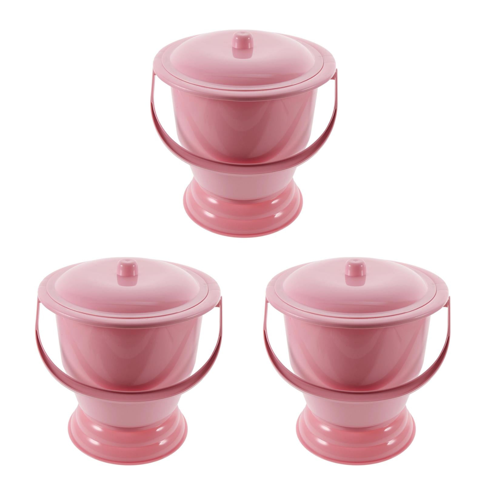 WORGEOUS 3 pcs Child Elder Chamber Pot Handheld Spittoon with Lid Pee ...