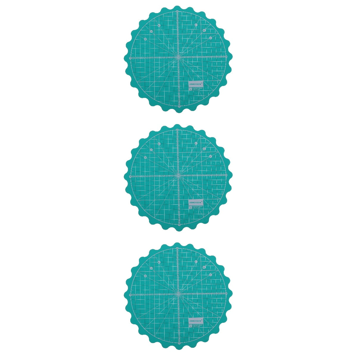 WORGEOUS 3 pcs Fabric Rotating Mat Self-Healing Round Rotating Rotary ...