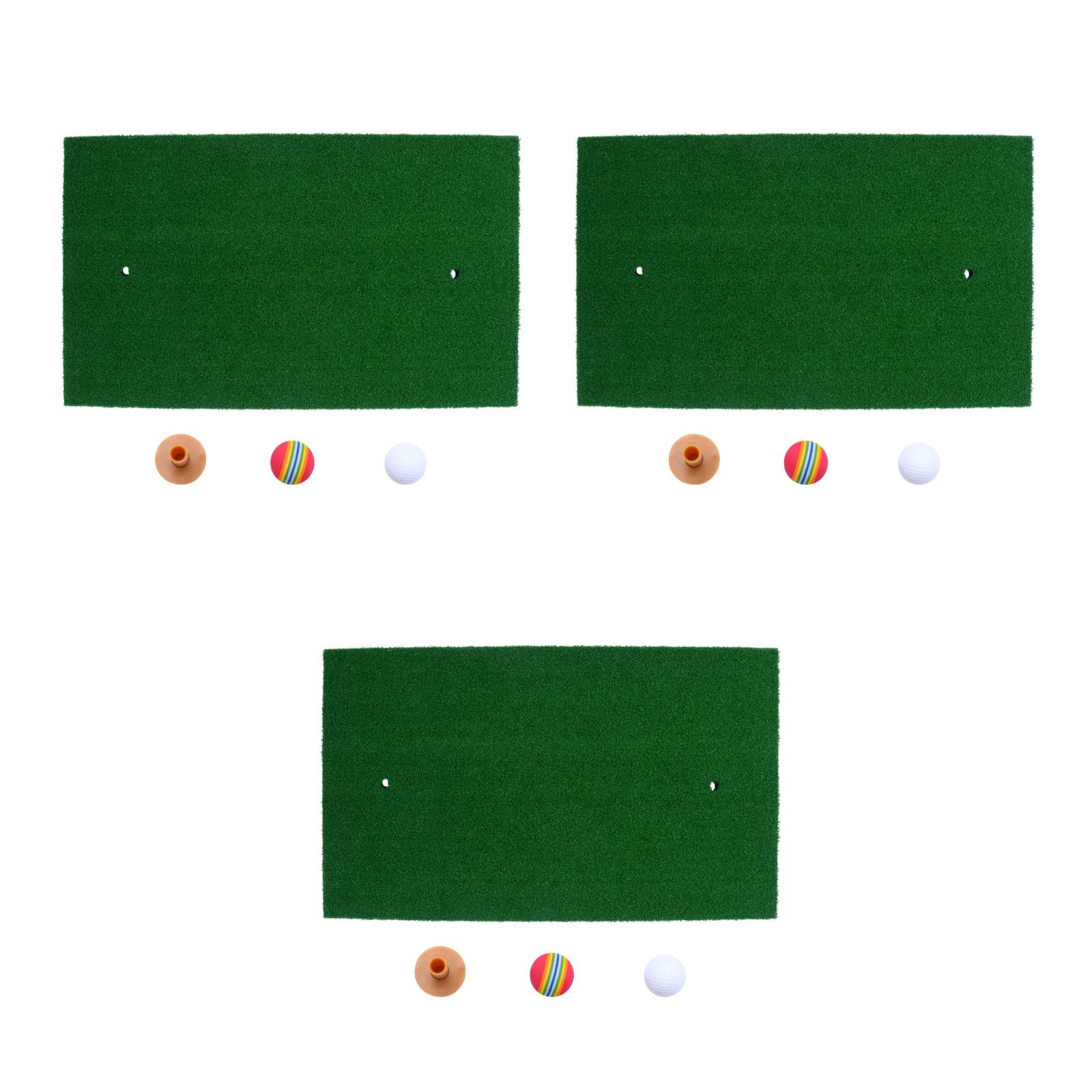 WORGEOUS 3 pcs Mini Practice Mat Indoor Realistic Turf Swing Mat ...
