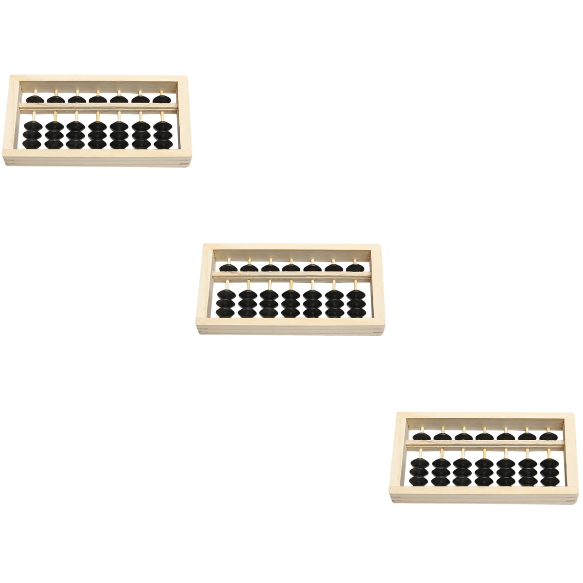 WORGEOUS 3 pcs Mini Wooden Abacus Chic Calculating Tool Decoration ...