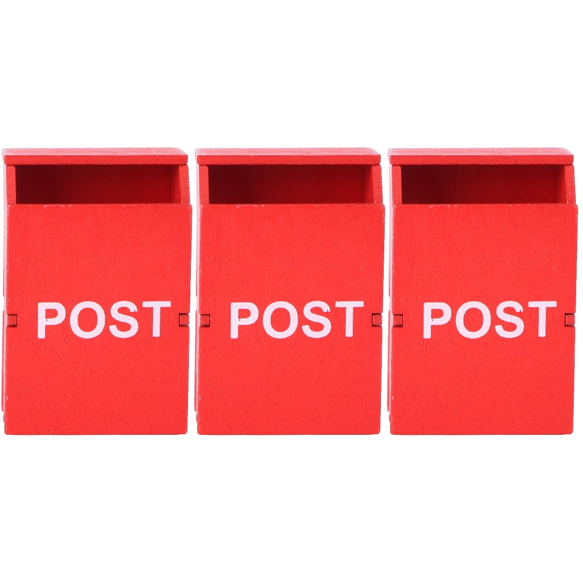 WORGEOUS 3 pcs Miniature Mailbox Mini House Mailbox Decorative Letter ...