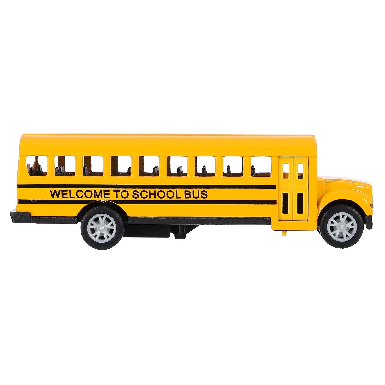 WORGEOUS 3 pcs School Bus Model Toy Alloy Pull Back Model Bus Toy Kids ...
