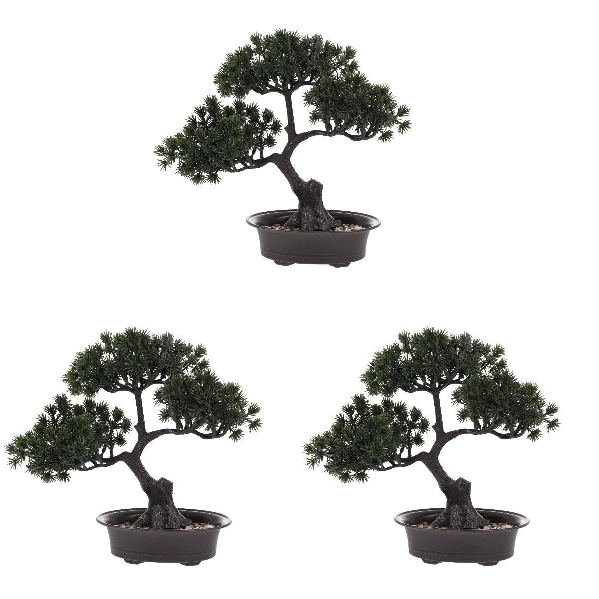 WORGEOUS 3 pcs Simulated Welcoming Pine Bonsai Household Decorative ...