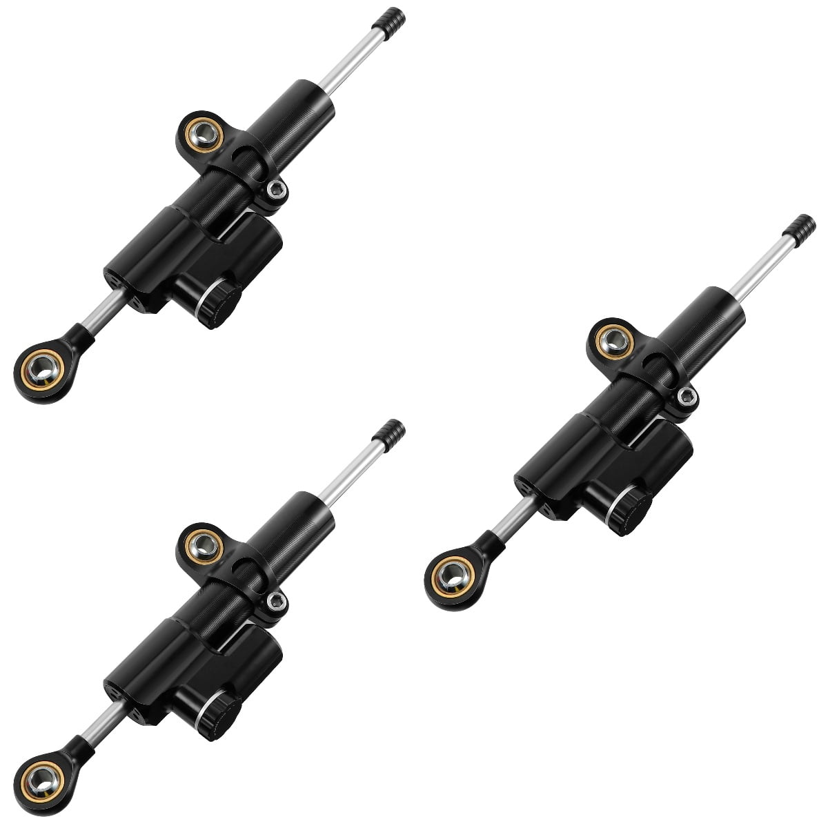 WORGEOUS 3 pcs Steering Damper Stabilizer Universal Motorcycle Steering ...
