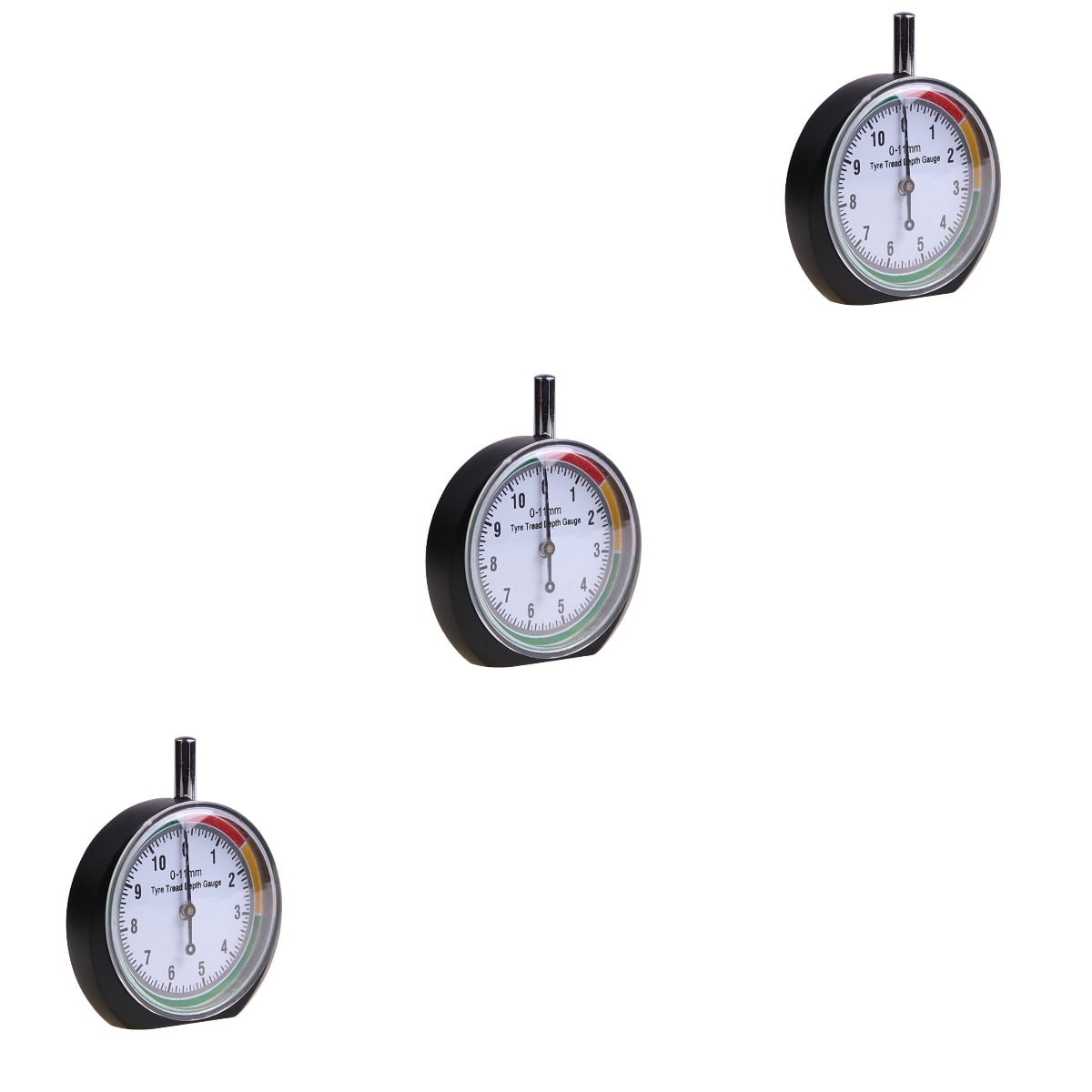 WORGEOUS 3 pcs Tread Pattern Ruler Safety Ruler Height Depth Measure ...