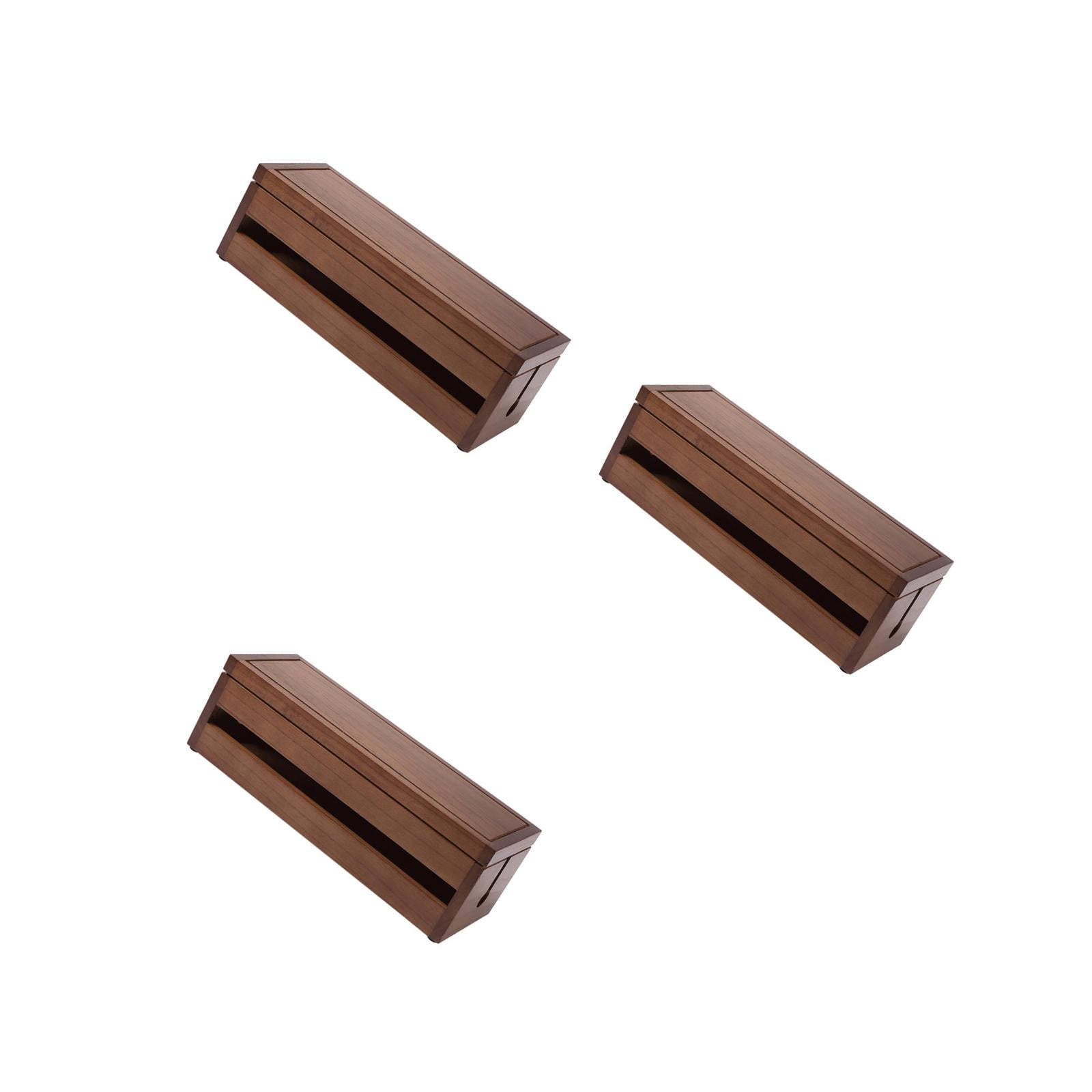 WORGEOUS 3 pcs Wood Wire Storage Box Socket Case Power Plug Arrangemet ...