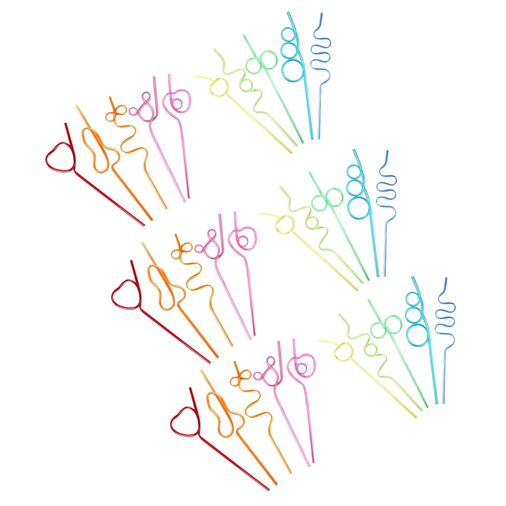 Reusable Hawaii Theme Straw Assorted Color Creative Photo Prop for Home ...