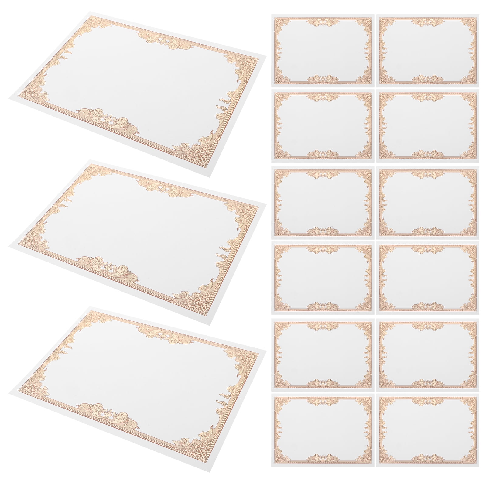 WORGEOUS 30 Pcs Certificate Inner Page Packet Binding Paper Book Covers ...