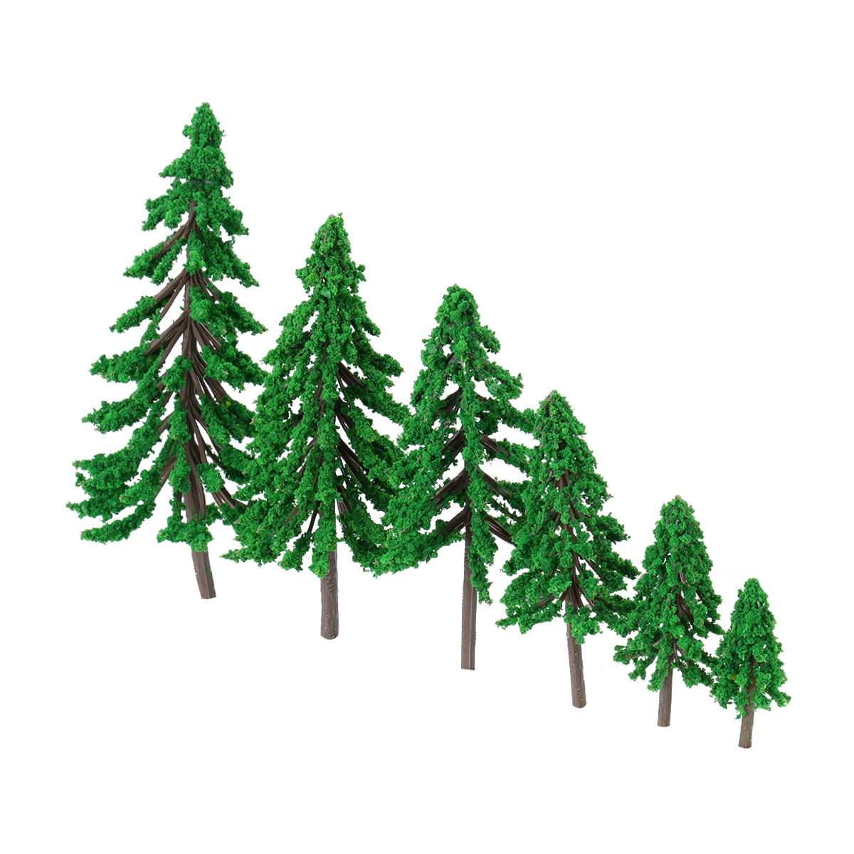WORGEOUS 30 Pcs Layout Mini Trees Model Artificial Miniature DIY ...