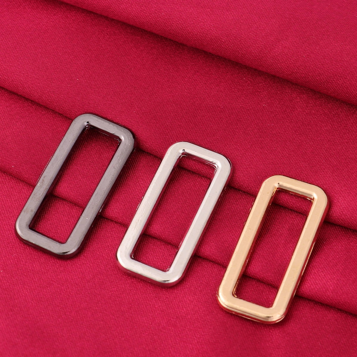 WORGEOUS 30 Pcs Small Metal Buckle Hollow Square Assorted Color DIY ...