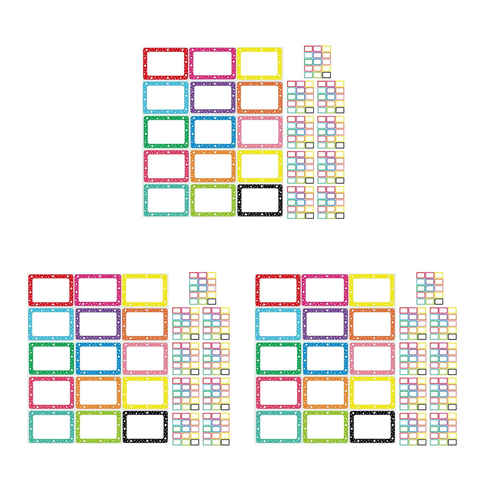 WORGEOUS 30 Sheets Blank Writable Sticker Sticky Classification Labels ...