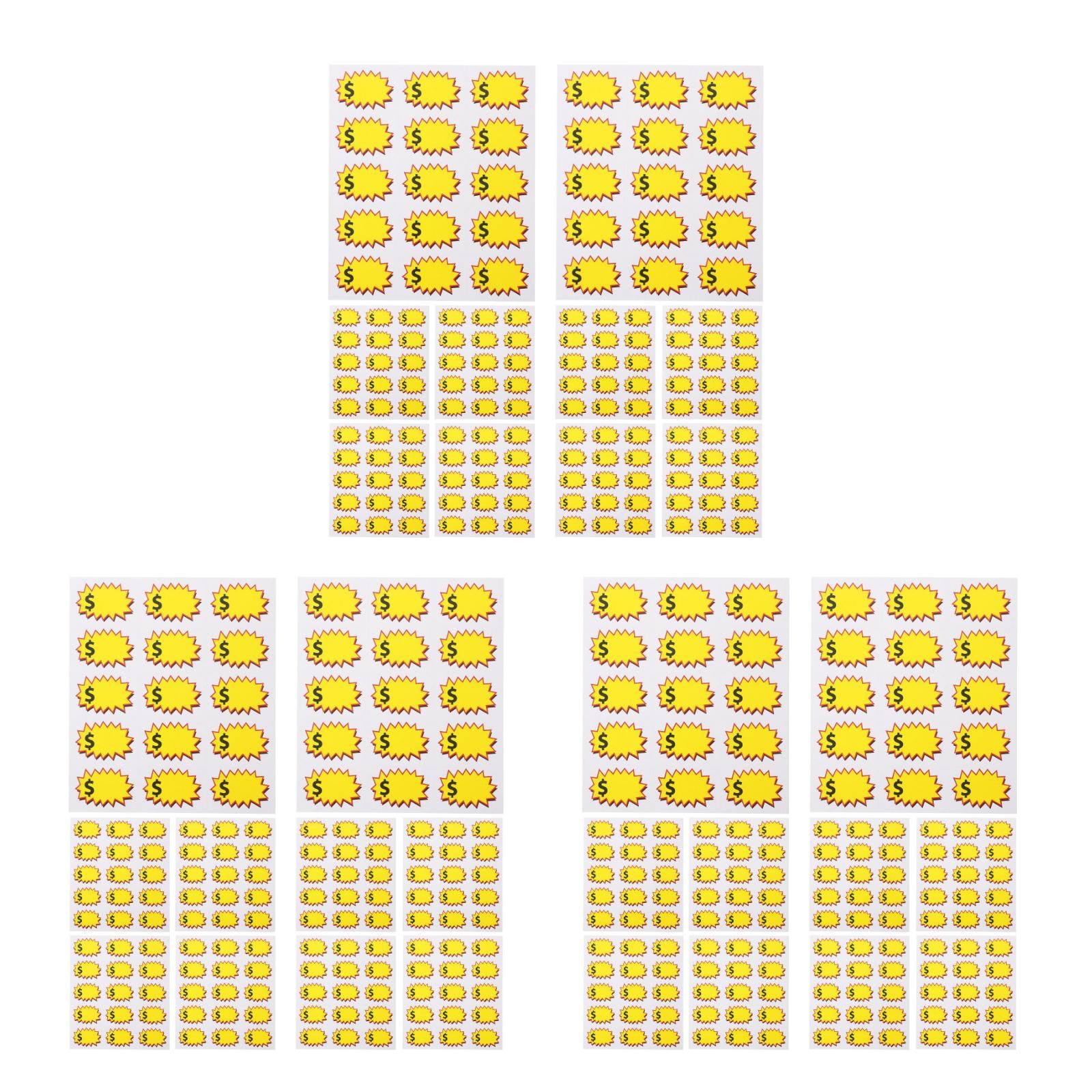 WORGEOUS 30 Sheets Yard Sale Stickers Multi-Use Garage Sale Stickers ...