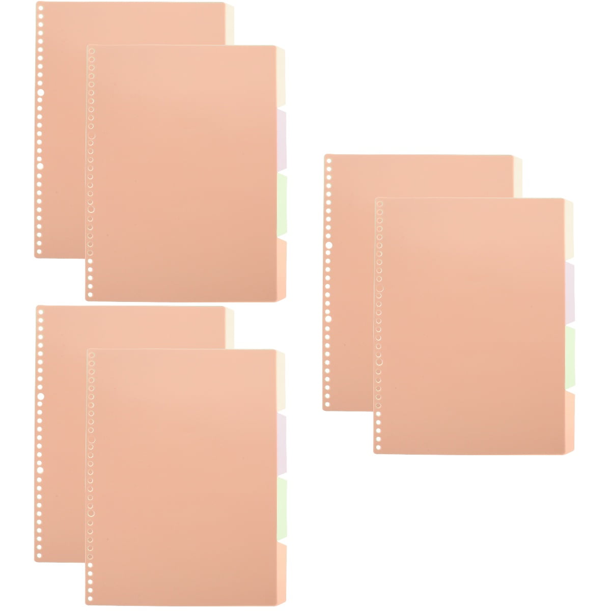 WORGEOUS 30 pcs Book Binder Dividers Notepad Dividers Detachable ...