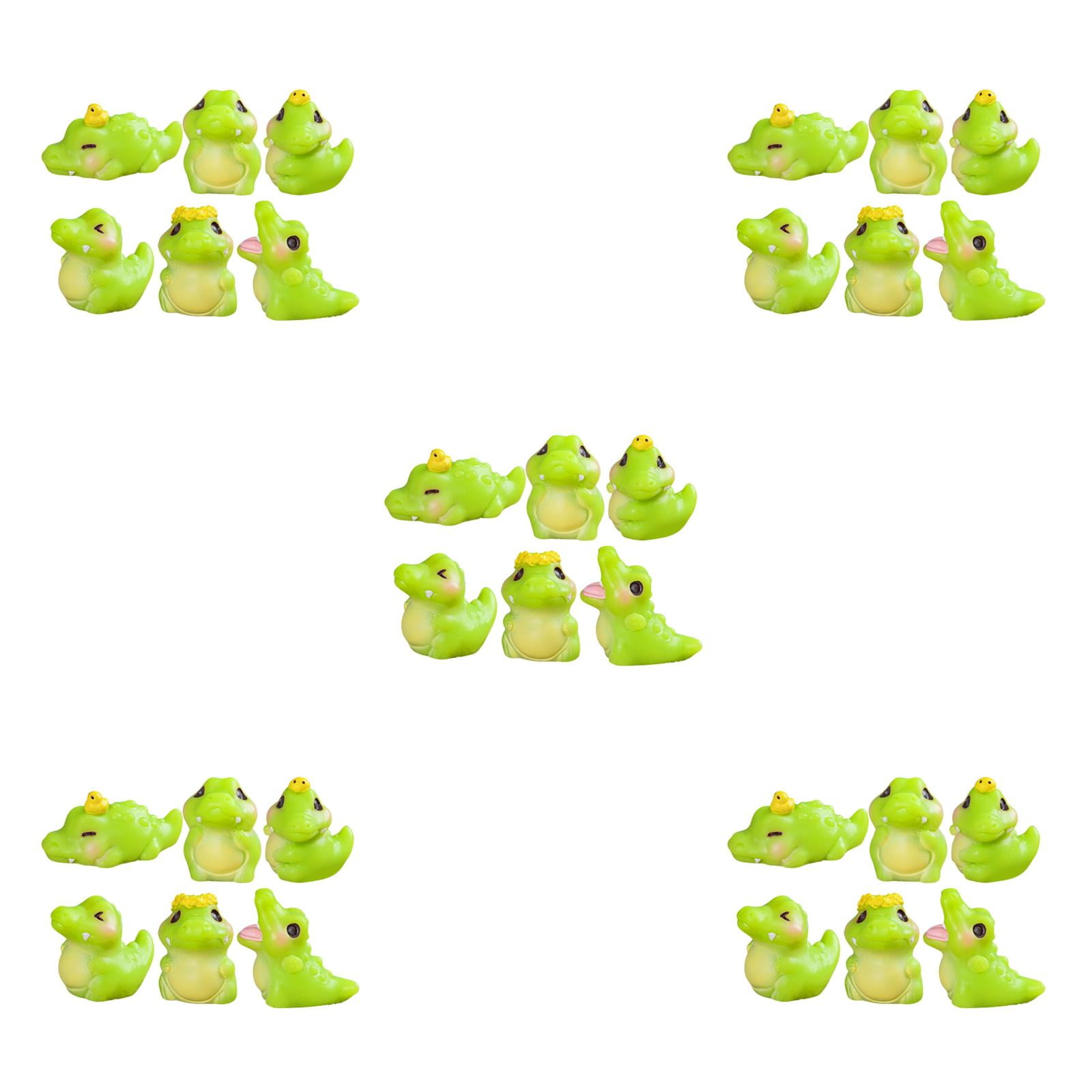 WORGEOUS 30 pcs Mini Resin Alligator Miniature Alligator Statue Tiny ...