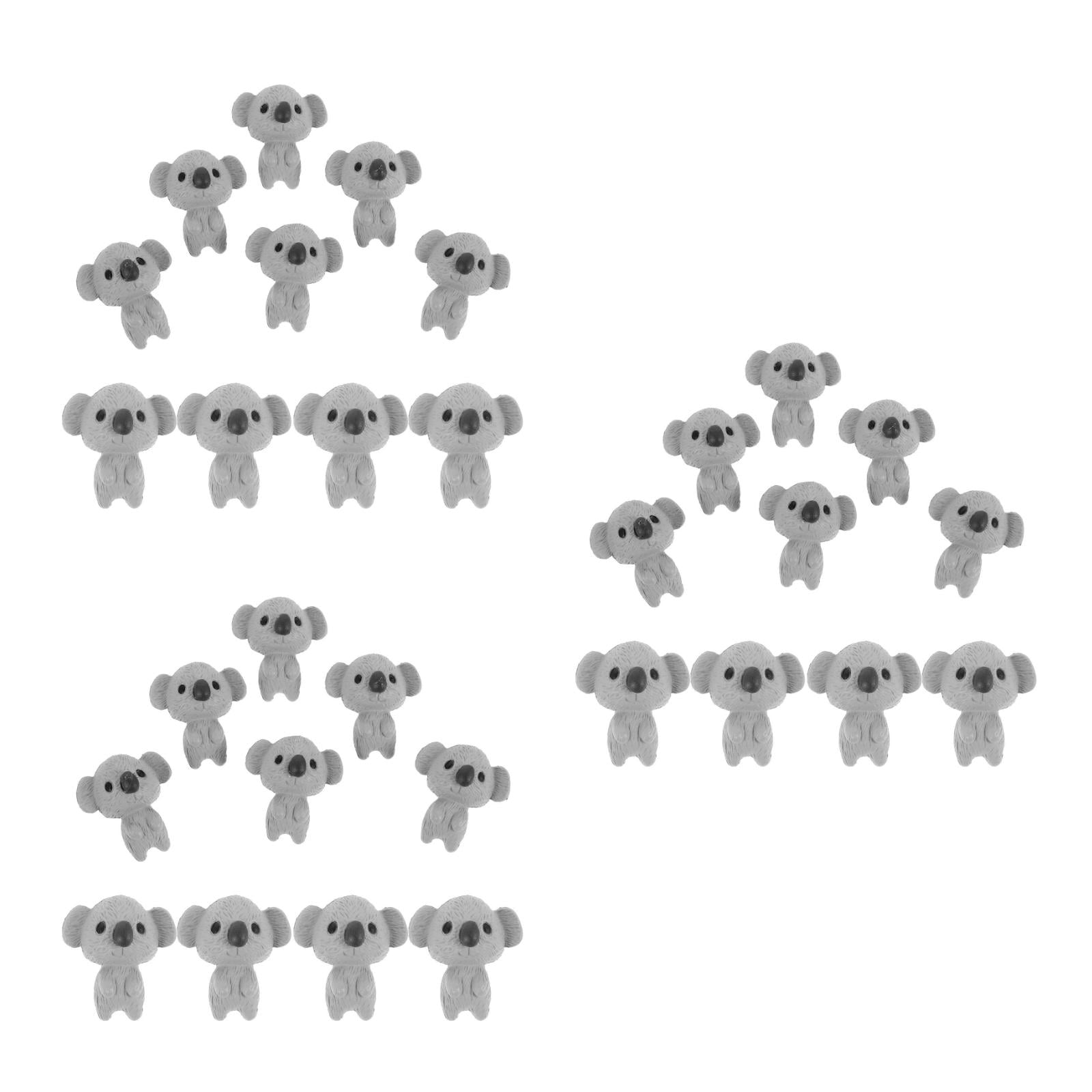 WORGEOUS 30 pcs Miniature Koala Bear Figurines Small Mini Animal ...