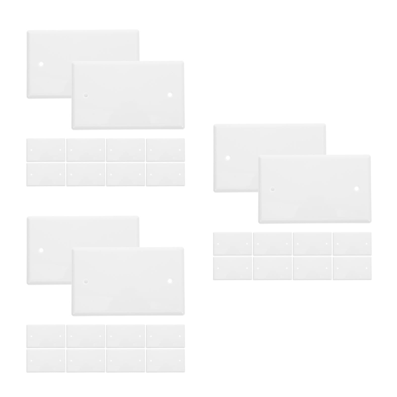 WORGEOUS 30 pcs Plate Cover Plastic Wallplate Box Electrical Covers ...